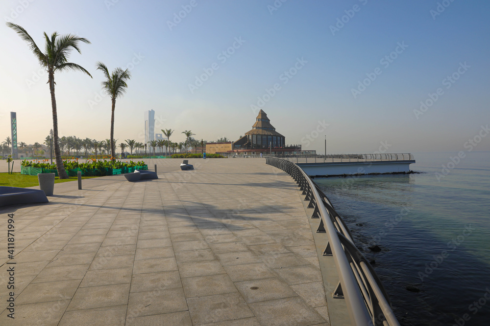 Jeddah city , new Corniche in jeddah, Saudi Arabia Stock Photo | Adobe ...