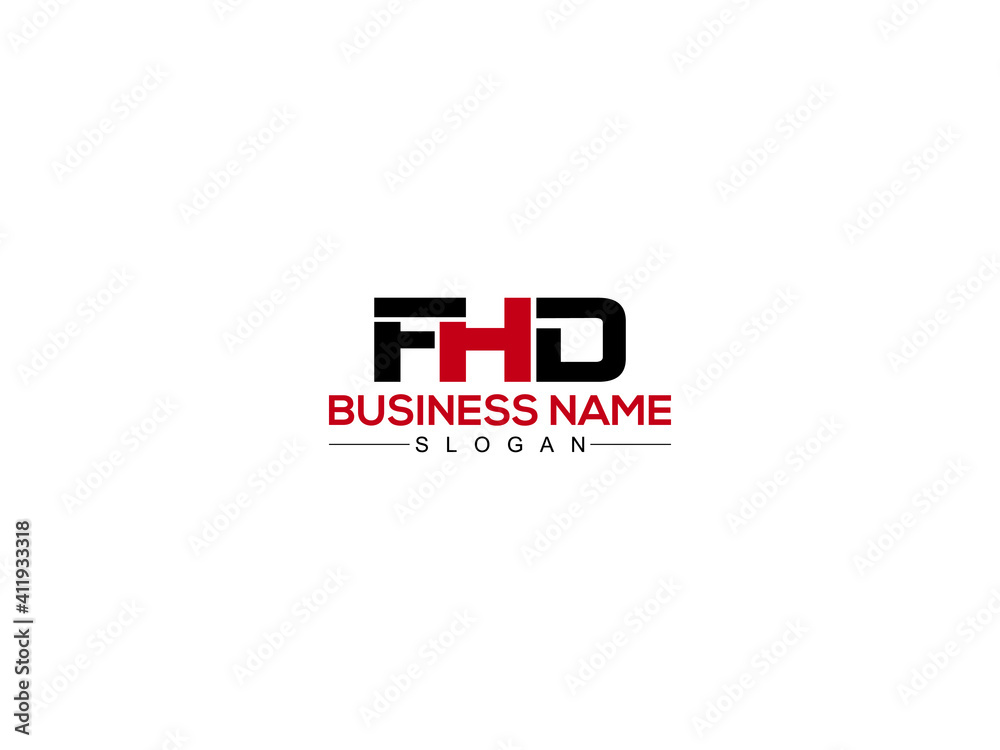 FHD Logo And Illustrations icon For Business Stock Vector | Adobe Stock