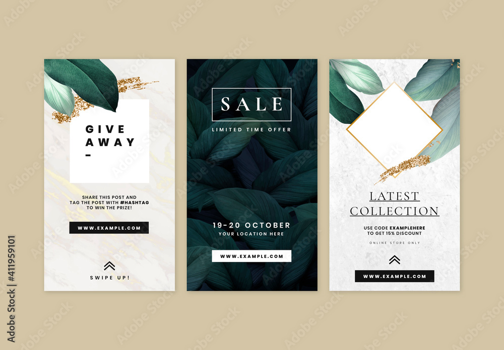 Fashion Sale Collection Layout Design Stock Template | Adobe Stock