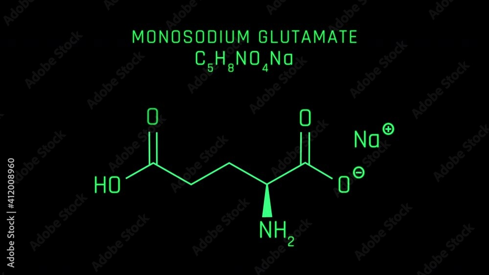 Monosodium Glutamate or MSG also known as Sodium Glutamate Molecular ... Monosodium Glutamate or MSG also known as Sodium Glutamate Molecular ...