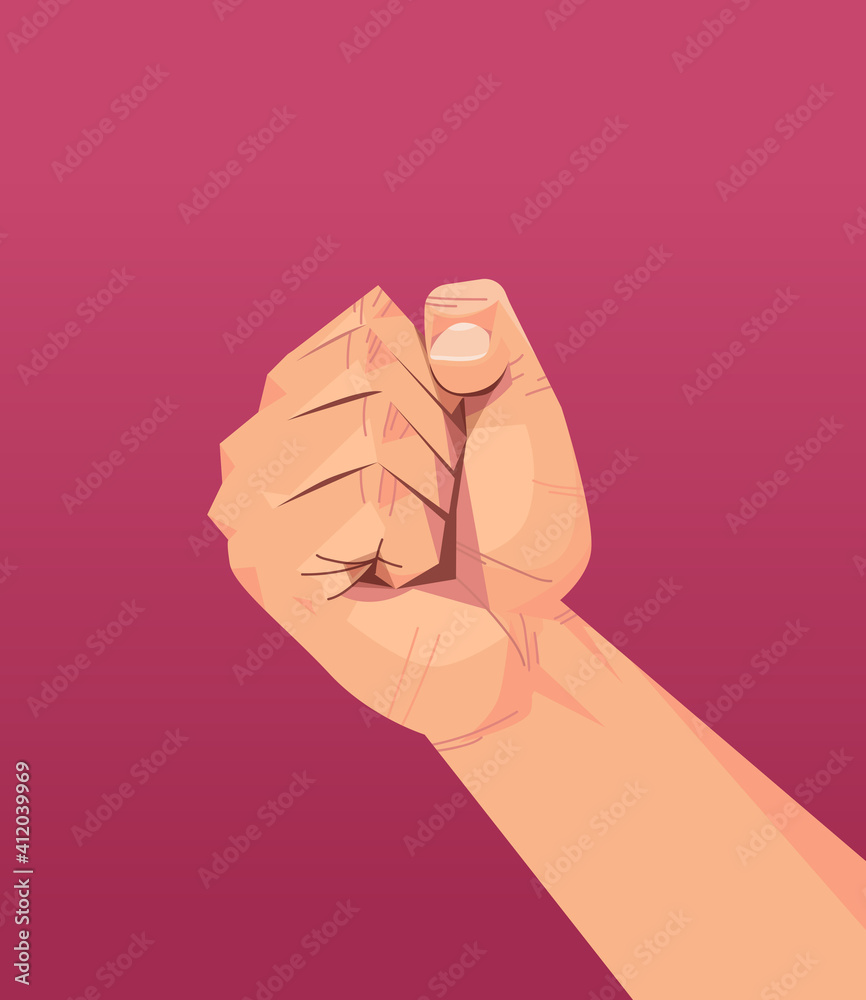 human hand showing clenched fist gesture communication language ...