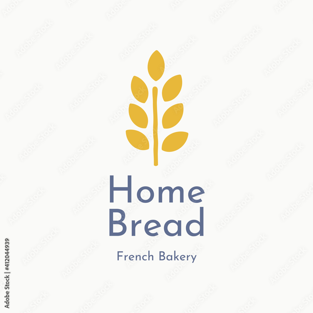 Home Bread Logo. Cafe or Bakery Logo idea. Pastry, cakes, bread Icon ...