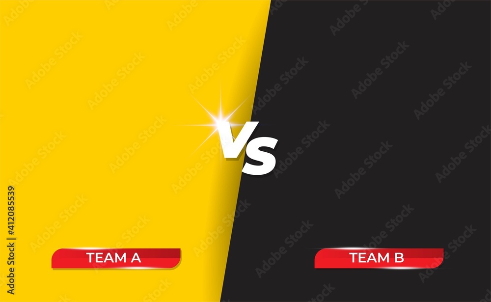 Versus / VS Background. with modern Concept. Announcement of a two ...