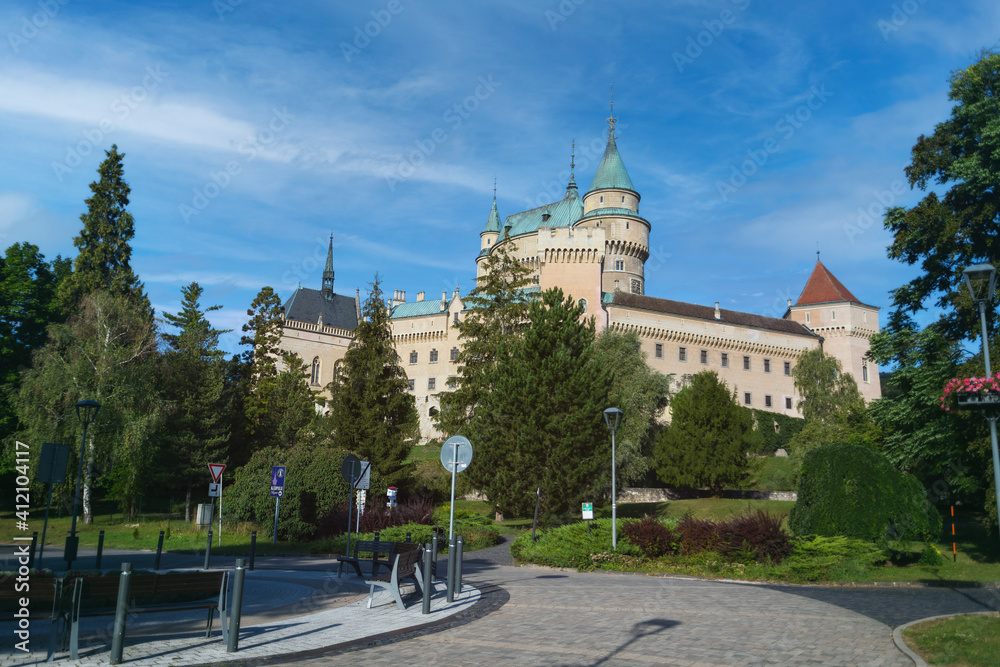 Bojnice Castle (Slovak: Bojnicky Zamok), Medieval Romanesque Castle ...
