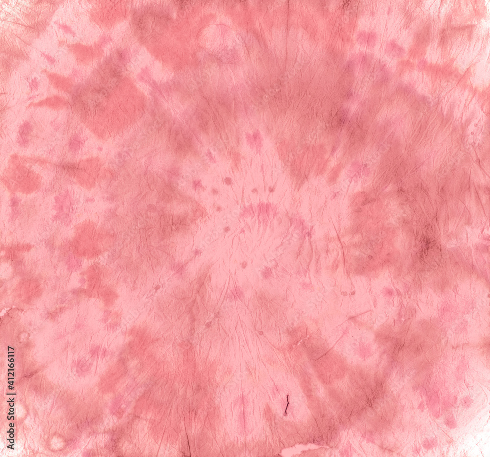 Hippie Pattern with Watercolor Circle. Batik Painting. Abstract Cool ...