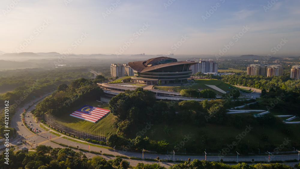 KL, MALAYSIA - Febuary 8th, 2021 : Aerial shots of Putrajaya ...