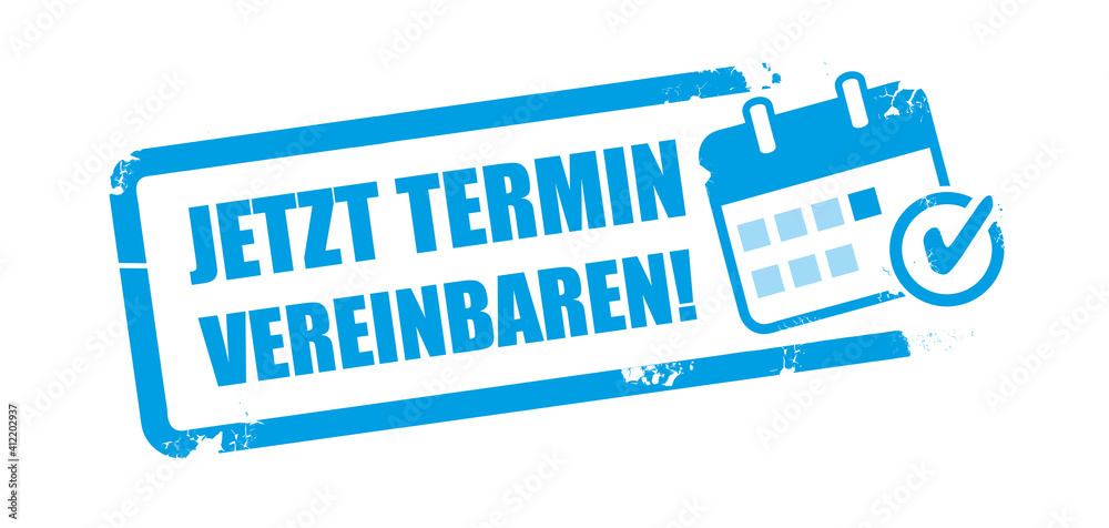 Stempel Jetzt Termin vereinbaren Stock Vector | Adobe Stock