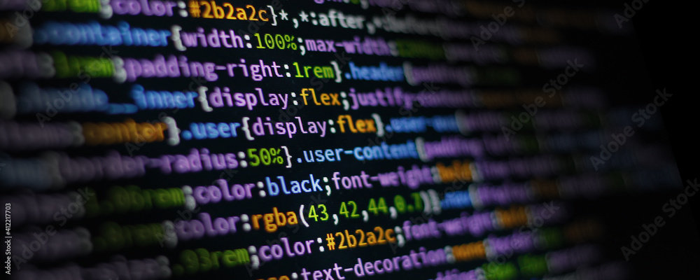 less programming language coding banner Stock Illustration | Adobe Stock