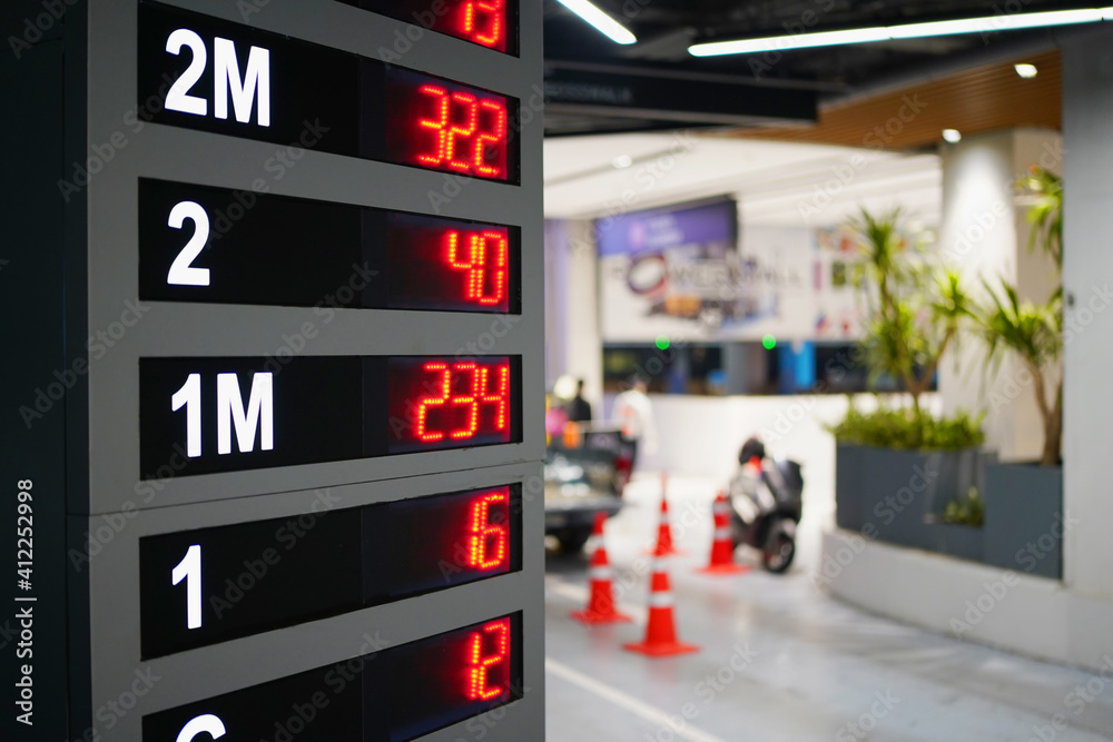 LED Parking Displays System, Car Park Display System For Guidance of ...