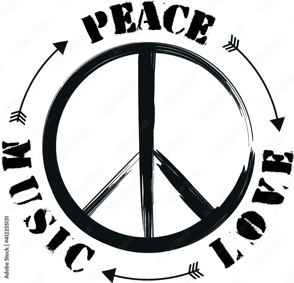 Peace sign Stock Vector | Adobe Stock