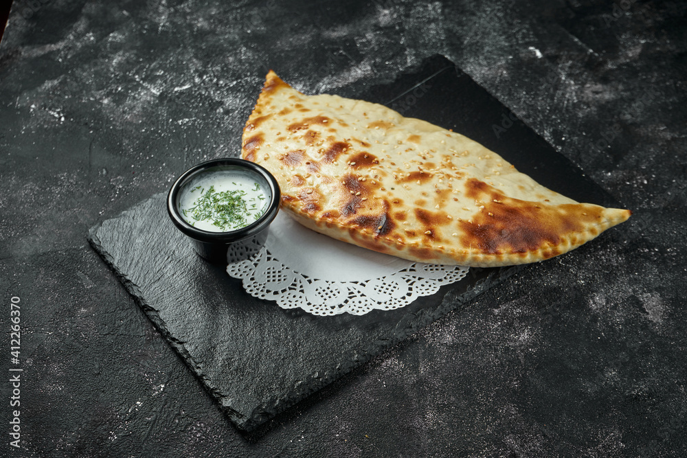 Chebureki is a deep-fried turnover with a filling of ground or minced ...