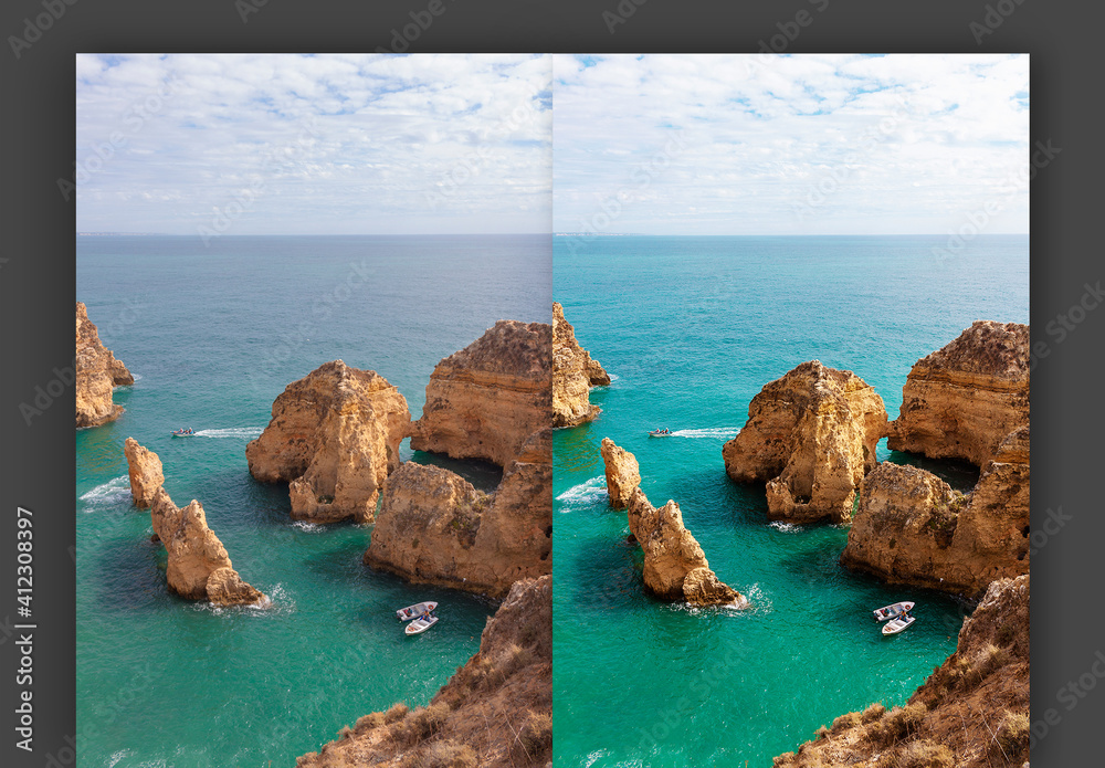 Adjustment Photo Effect Stock Template | Adobe Stock