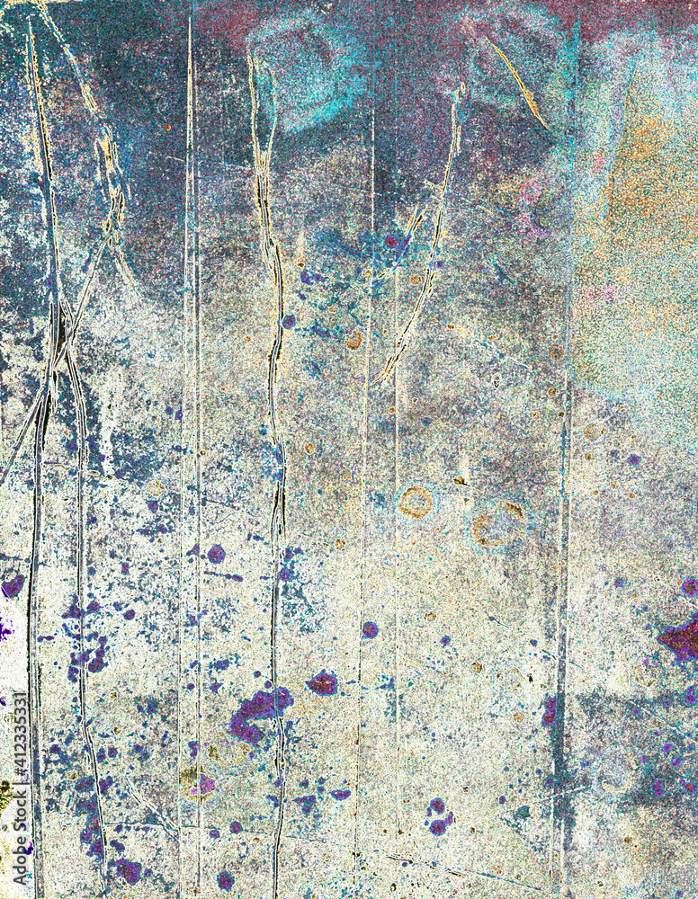 texture. paint roll using Monotypes technique Stock Illustration ...