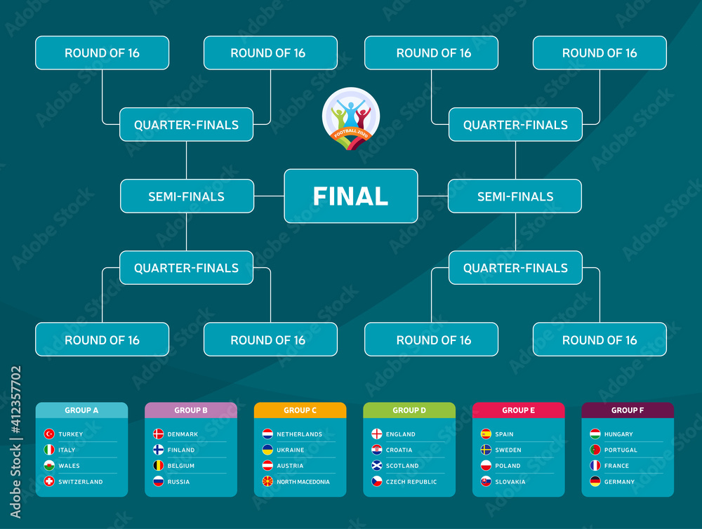 Match schedule, template for web, print, football results table, flags ...