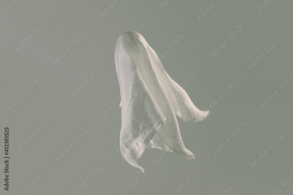 Flying halloween ghost. Stock Photo | Adobe Stock