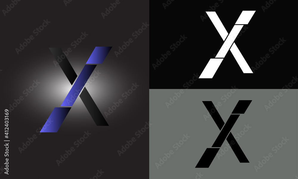 Logo Vector Graphic Of Letter X Logo Minimal alphabet symbol, Best For ...