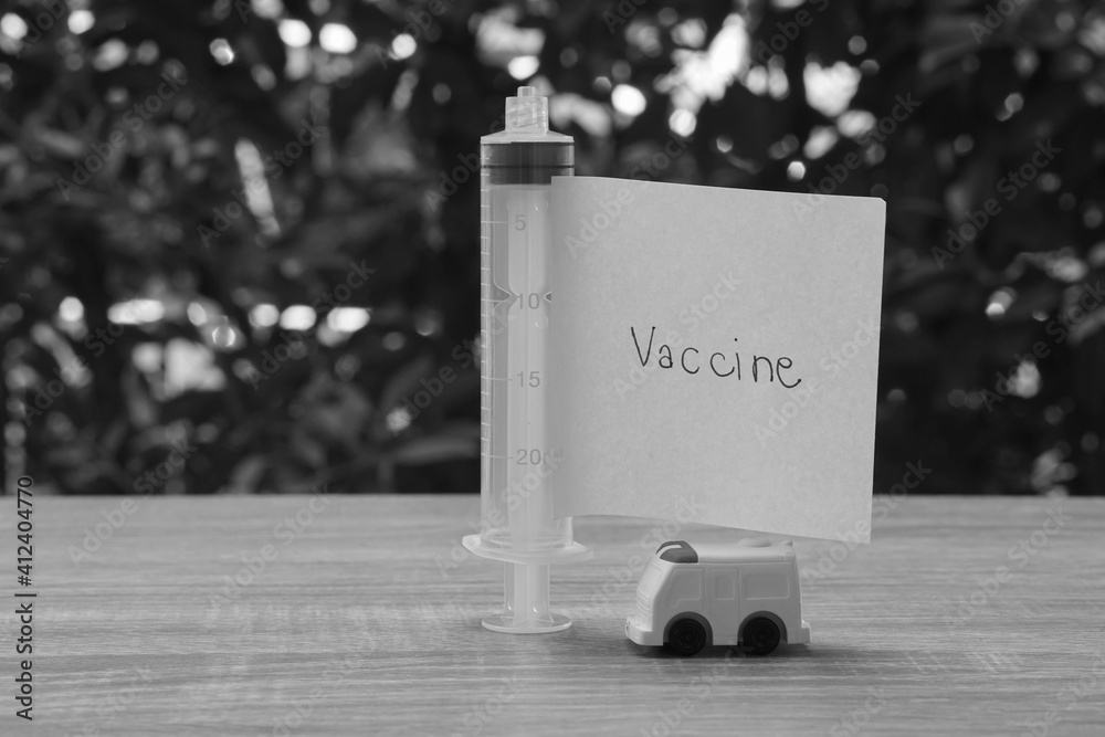 human health for Covid -19 prevention concern concept -black and white ...