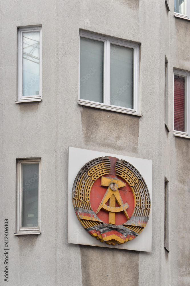 Communist symbol in the streets of berlin Stock Photo | Adobe Stock