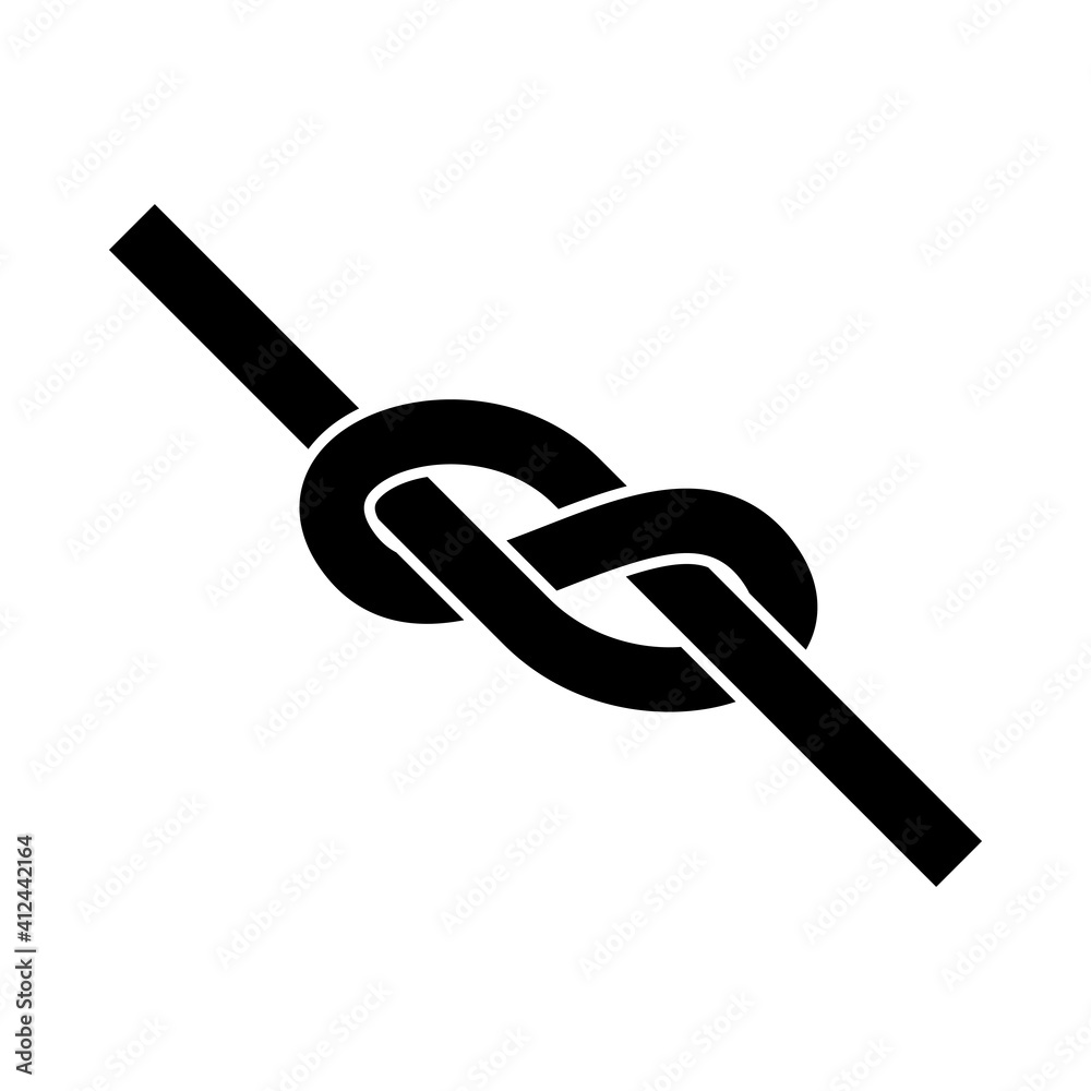 Alpinist Rope Knot Icon Stock Vector | Adobe Stock