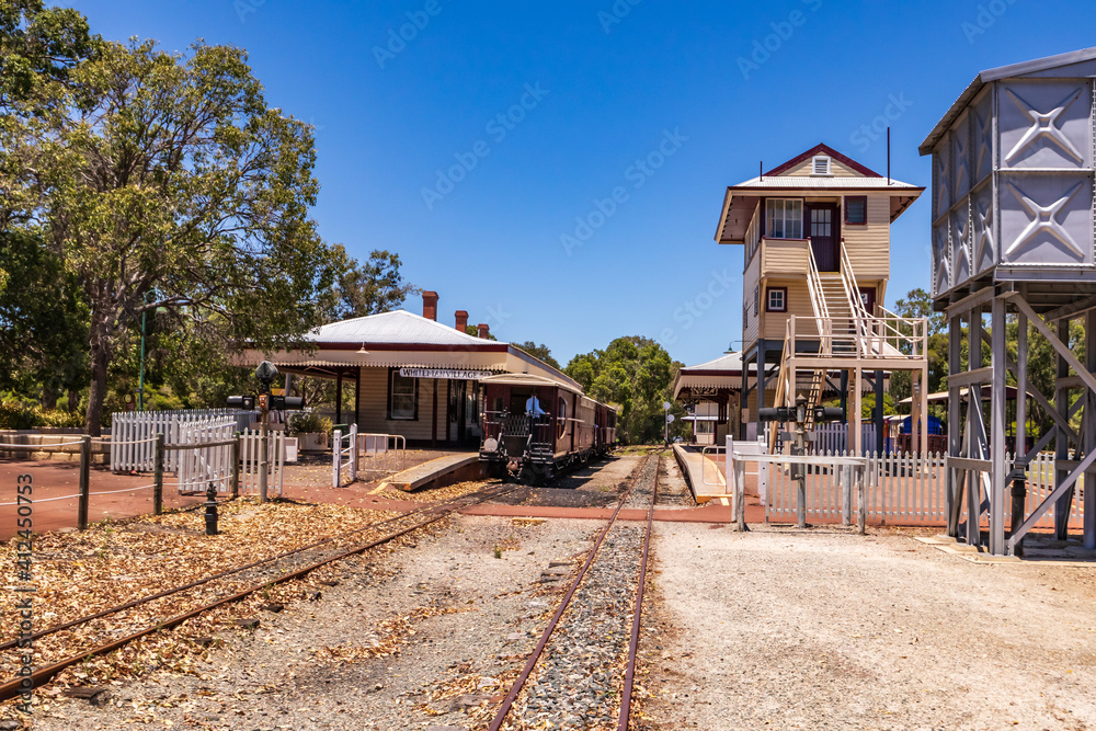 Whiteman, Australia - Jan 16, 2021: The Whiteman Park Railway Station ...