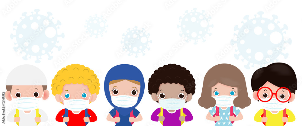 Back to school for new normal lifestyle concept, after covid-19 ...