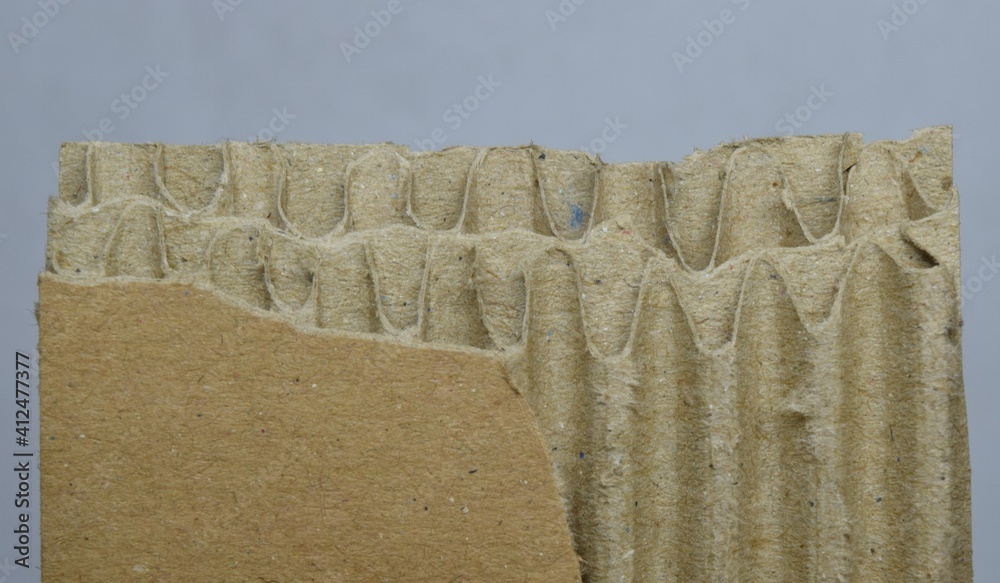 The 5-layer corrugated cardboard consists of two layers of corrugated ...