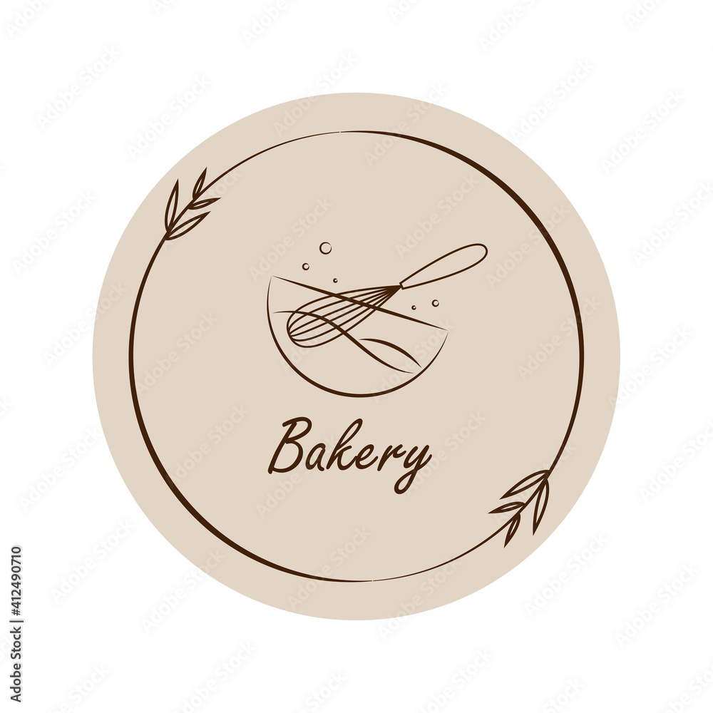 Bakery logo design. Bakery sign vector. Whisk logo design. Stock Vector ...