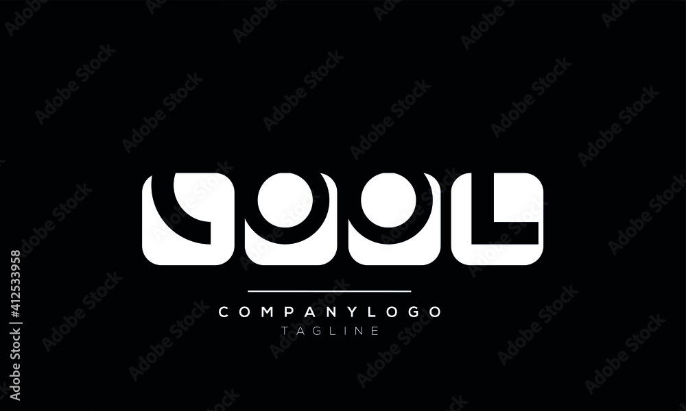 Abstract Letter Initial COOL Vector Logo Design Template Stock Vector ...