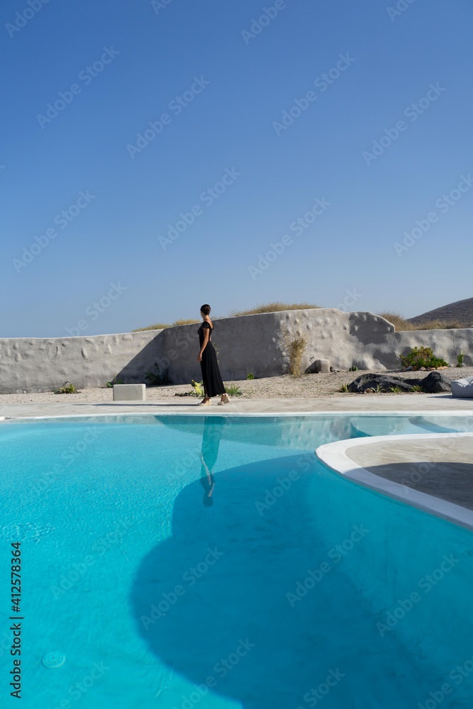 woman, young, beautiful, summer, beach, sea, happy, portrait, water ...