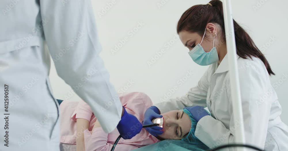 Medical Procedure In Emergency Room. Surgical Team Performing Surgery ...