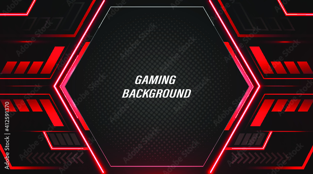 Gaming-Background-Red modern design Stock Vector | Adobe Stock
