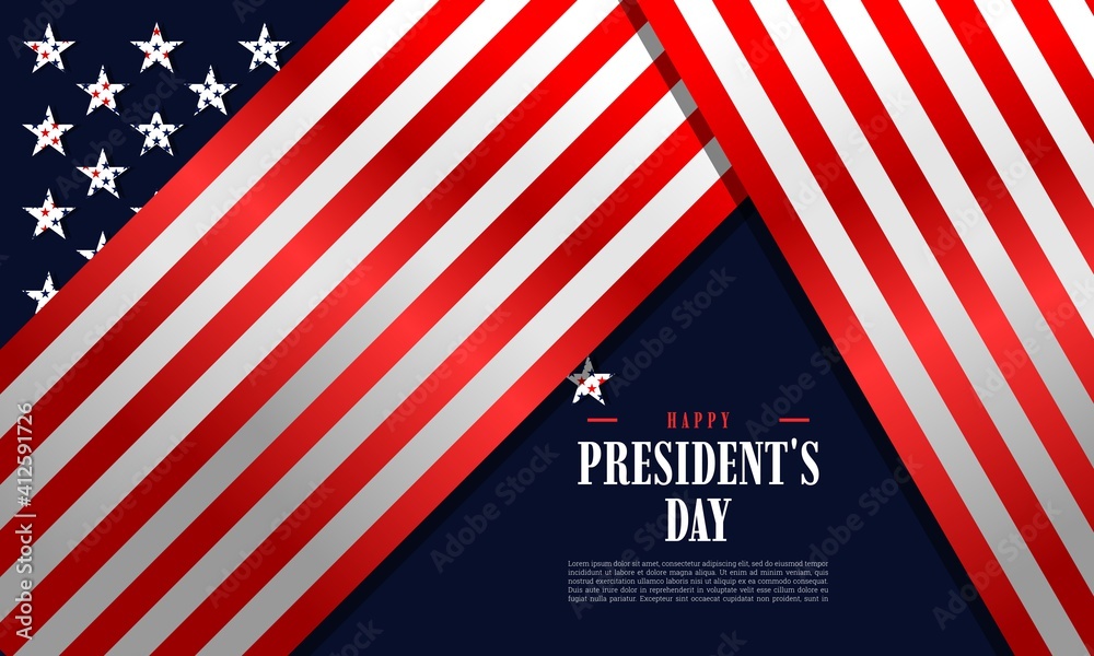 Happy President's Day. Celebration background design template. It is ...