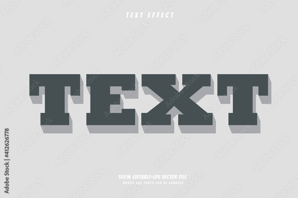 text effect design vector 100% editable-EPS vector file, words and ...