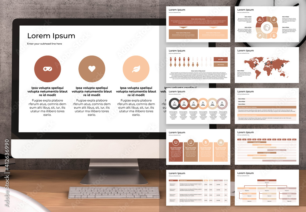 Simple Business Project Proposal Layout Stock Template | Adobe Stock