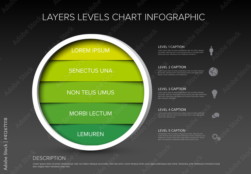 Layers Levels Infographic Layout Stock Template | Adobe Stock