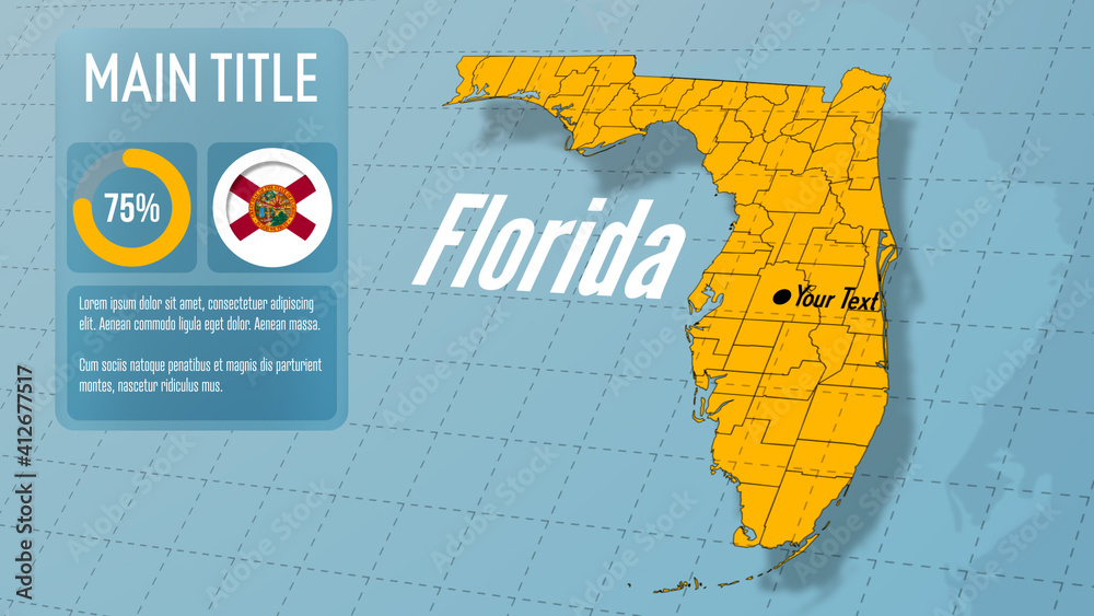 USA Single State Map Stock Template | Adobe Stock