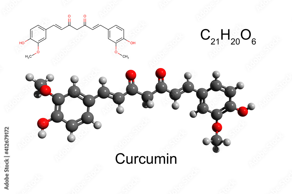 ภาพประกอบสต็อก Chemical formula, skeletal formula and 3D ball-and-stick ...
