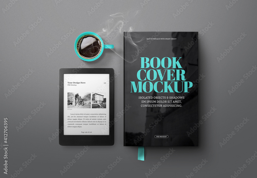 E-Book Reader Mockup Stock Template | Adobe Stock