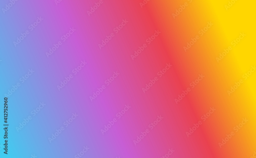Gradient background with four colors, yellow, red, purple, light blue ...