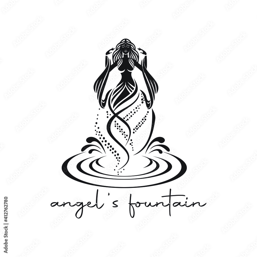 angels fountain splash anggels water fall women water exclusive logo ...