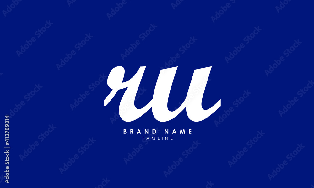 Alphabet letters Initials Monogram logo RW, WR, R and W, Alphabet ...
