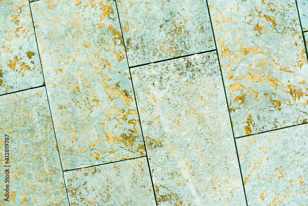 tile, marble, concrete aged texture. old, vintage celadon green ...