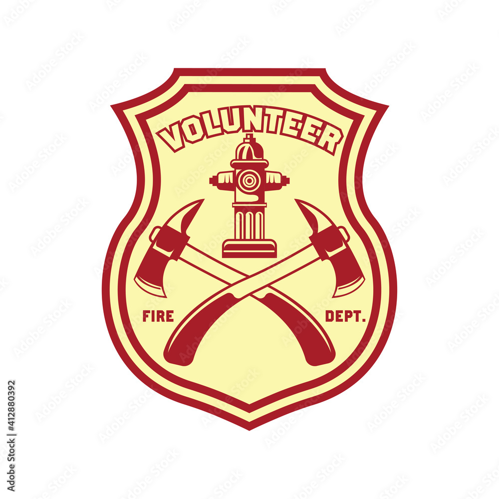 firefighter logo emblems and insignia with text space for your slogan ...