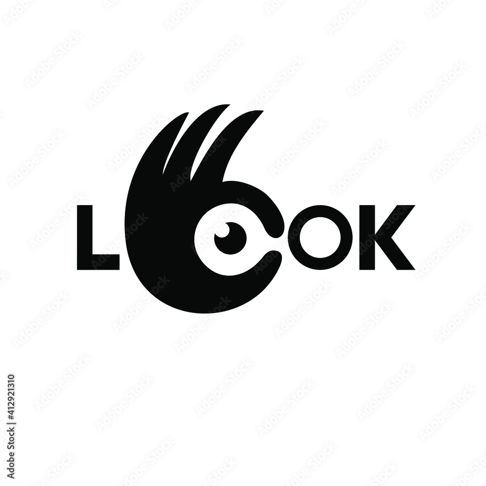 look logo icon design illustration Stock Vector | Adobe Stock