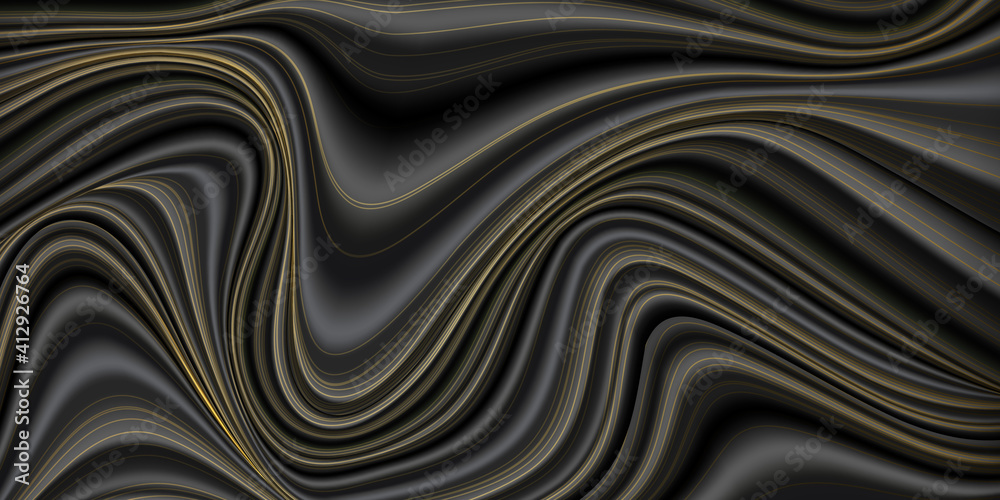 black wave background with gold colored vertical lines. black gold wave ...