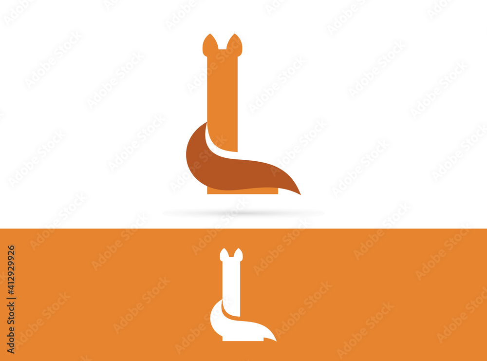 Letter L cat logo design. Vector combination of animals and letter ...