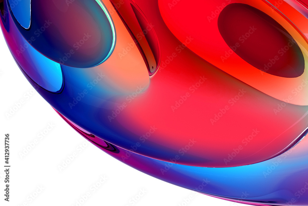 3d render of abstract art fashion 3d background with part of surreal ...