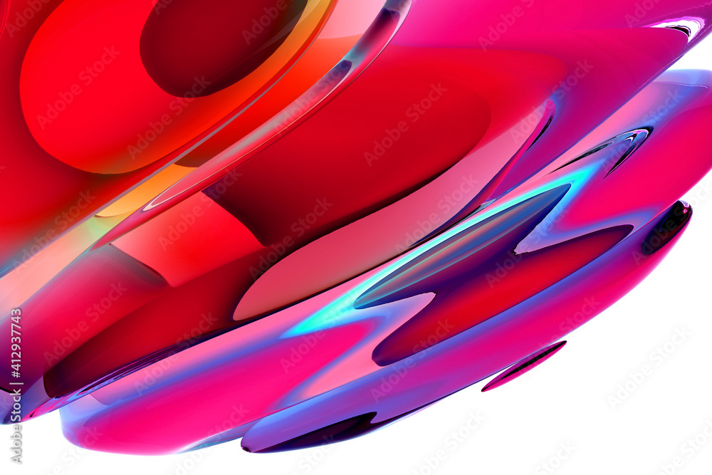 3d render of abstract art fashion 3d background with part of surreal ...