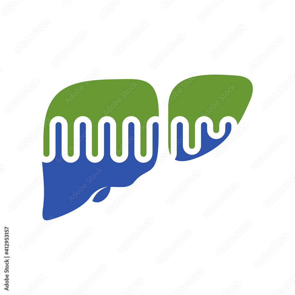 Liver with Medical pulse logo vector template, Creative Liver logo ...