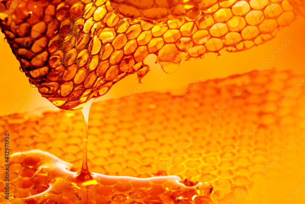 honey texture close up in the detail Stock Photo | Adobe Stock